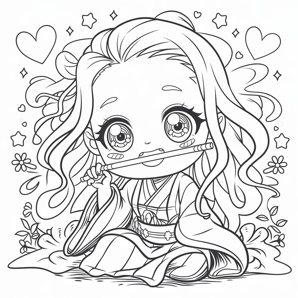 27 鬼滅の刃塗り絵 可愛い 印刷